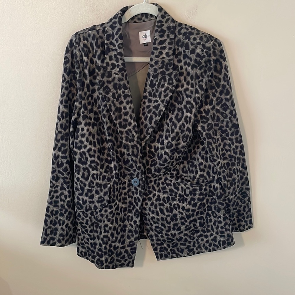 Cabi Jungle Animal Print Blazer - Gem